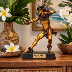 Kim Taylor Reece Cold Cast Resin Kane Kahiko “ancient Hula” Statue ...