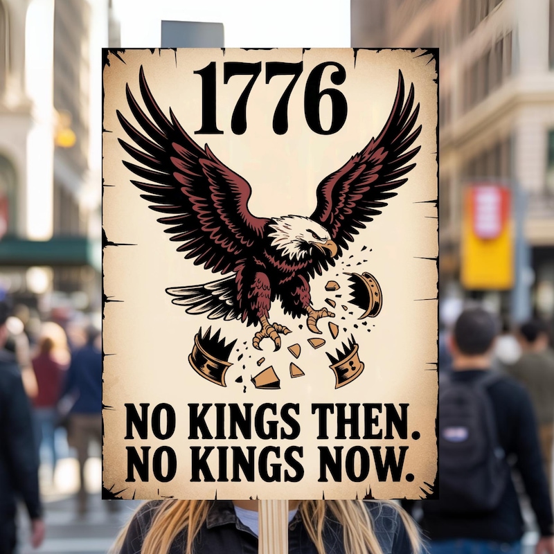 Printable No Kings Signs - Etsy