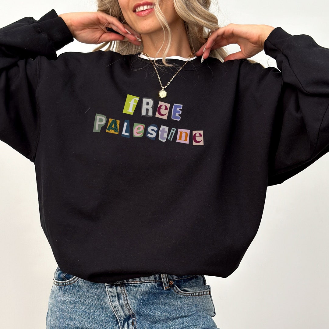 Palestine Magazine Letters Sweatshirt, Palestine Crewneck Sweatshirt ...