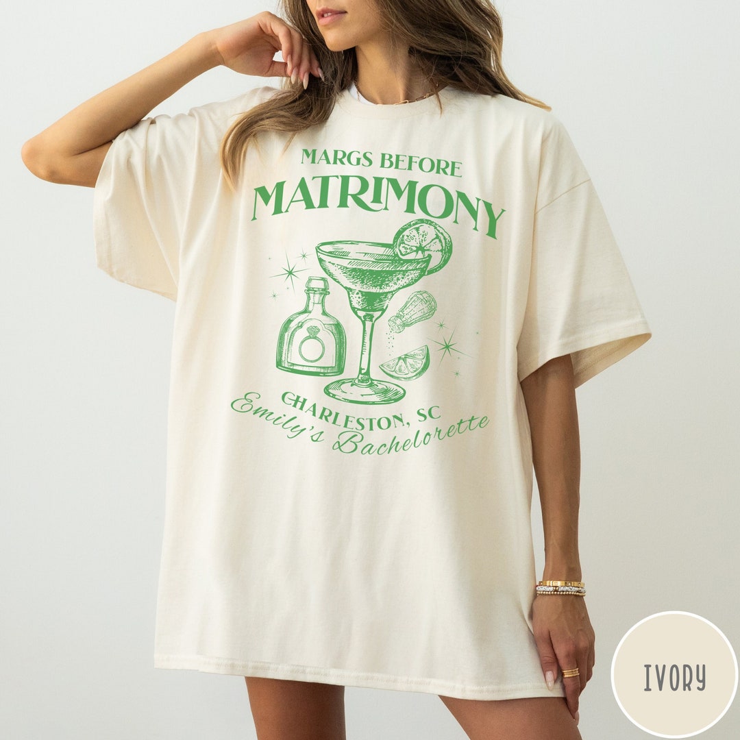 Margs Before Matrimony Bachelorette Shirts, Margs and Matrimony Comfort ...