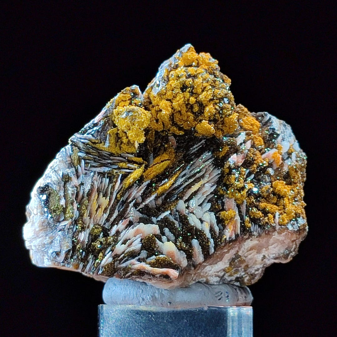 Sparkling Manganese With Bladed Calcite & Quartz – Multi Color From ...