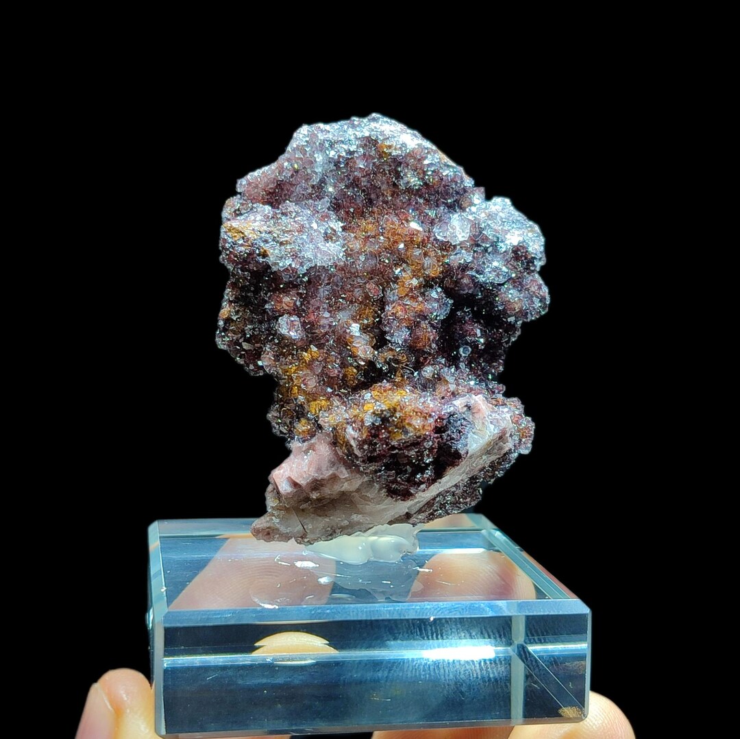 Manganese With Quartz & Calcite Crystal Cluster From Taouz, Morocco ...