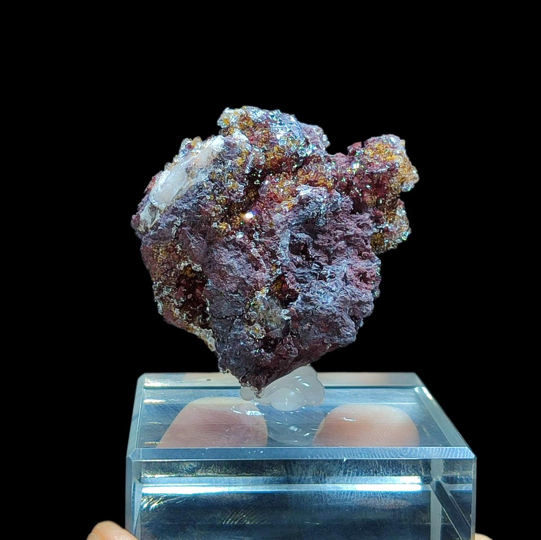 Manganese With Quartz & Calcite Crystal Cluster From Taouz, Morocco ...