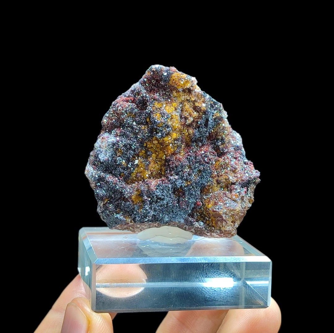 Manganese With Quartz & Calcite Crystal Cluster From Taouz, Morocco ...