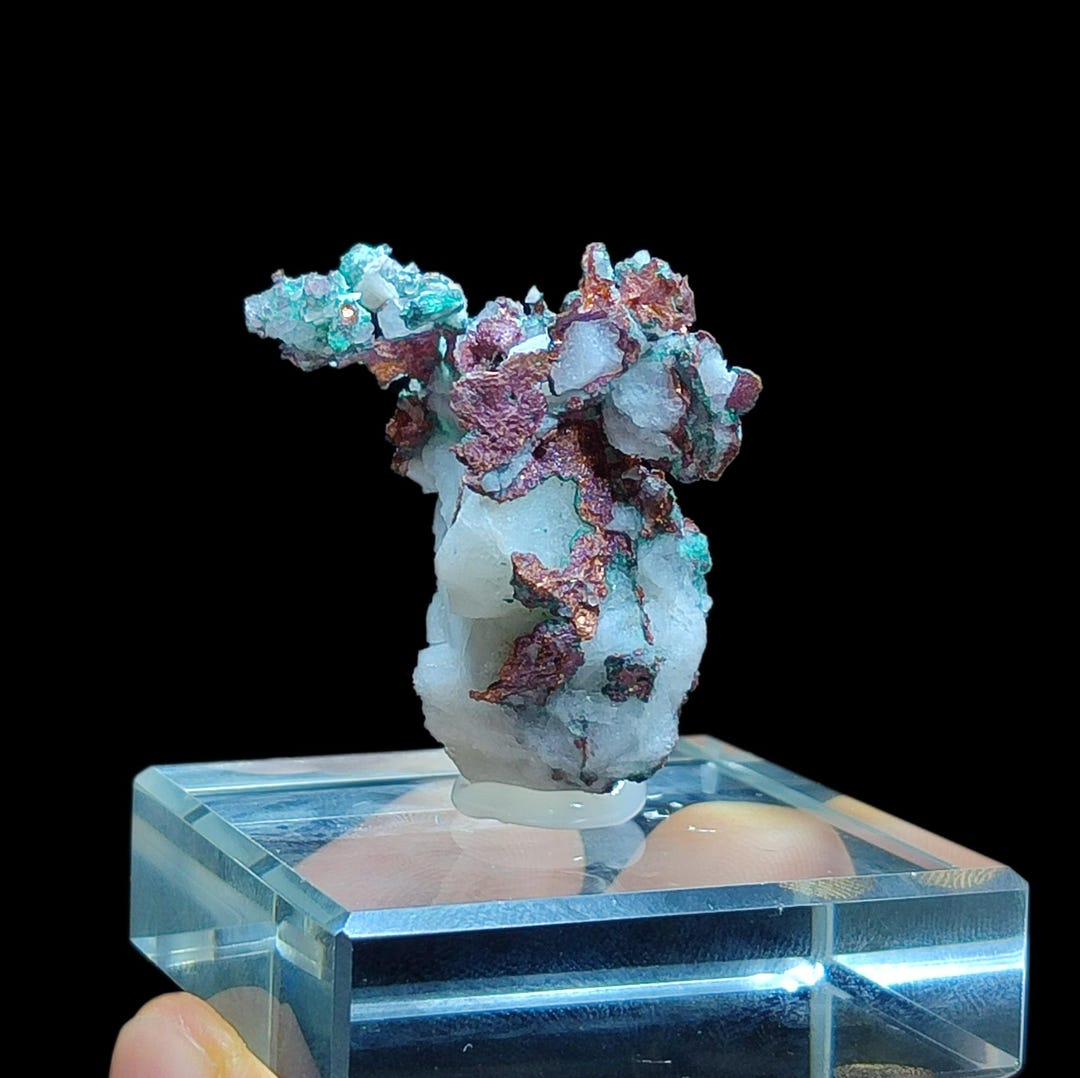 New Find! Rare Native Copper on Quartz – Ahouli Mines, Midelt, Morocco ...