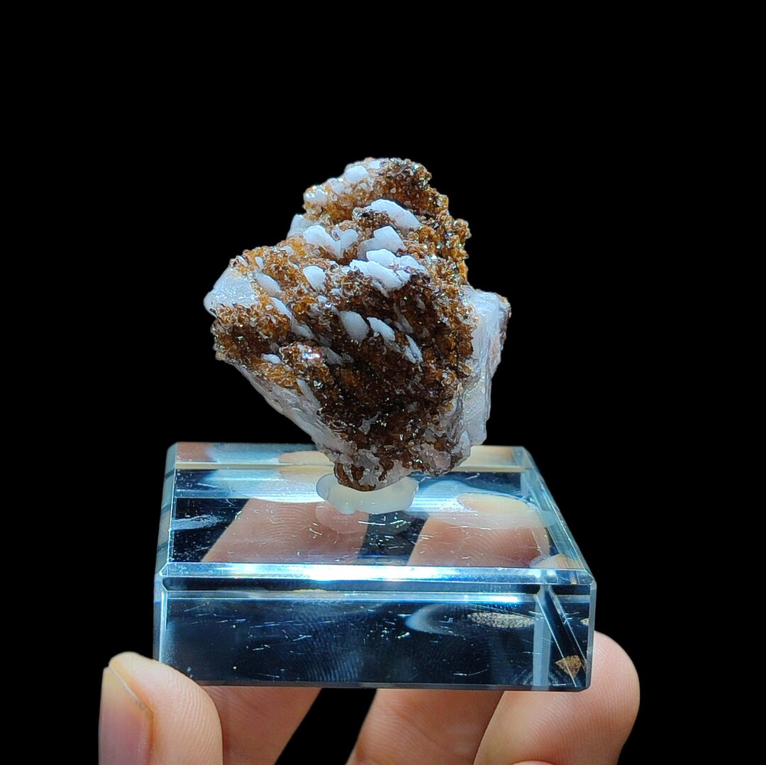 Manganese With Quartz & Calcite Crystal Cluster From Taouz, Morocco ...