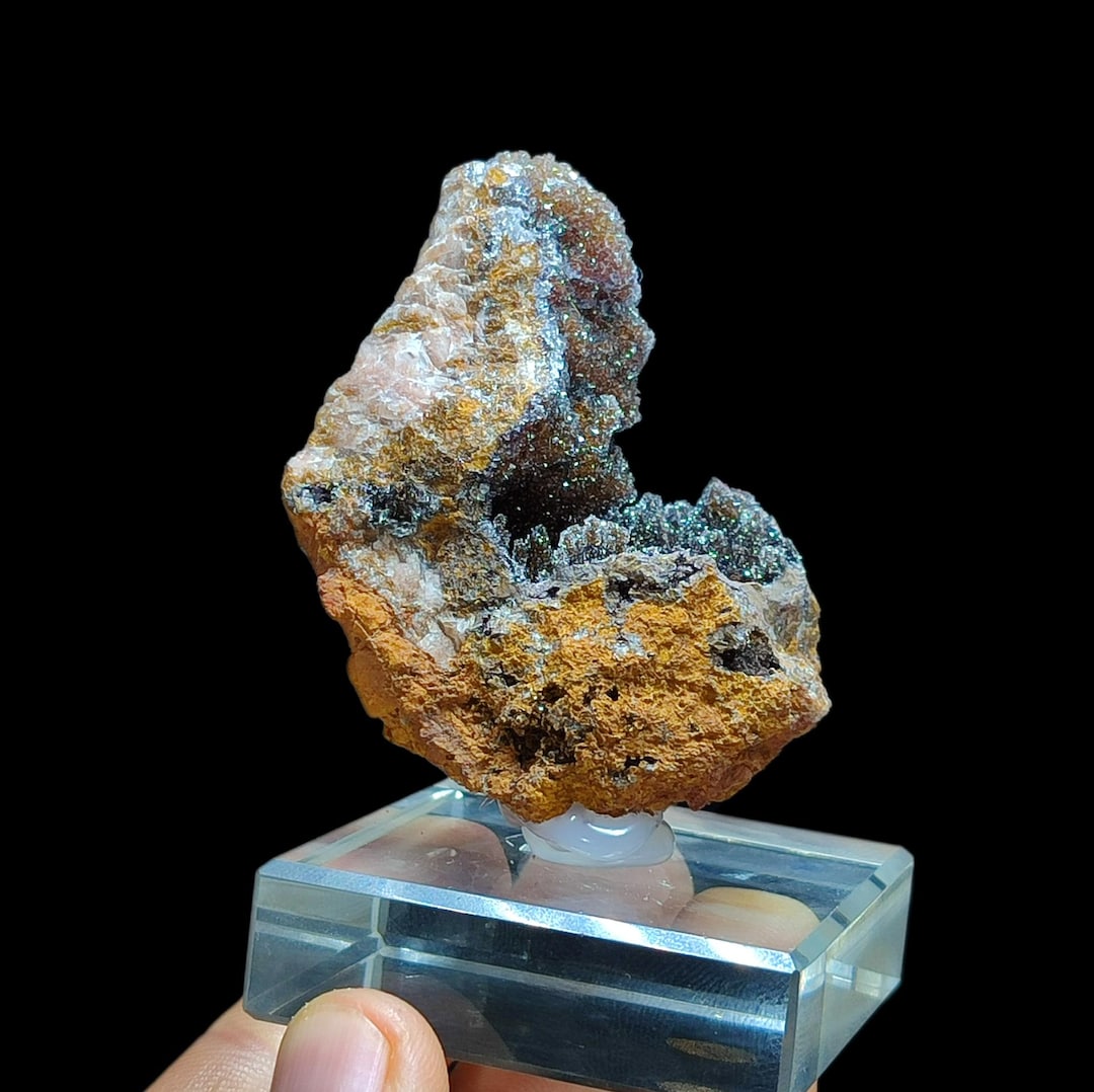Manganese With Quartz & Calcite Crystal Cluster From Taouz, Morocco ...