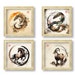 Printable Set of 12 Chinese Zodiac Animals Traditional Watercolor ...