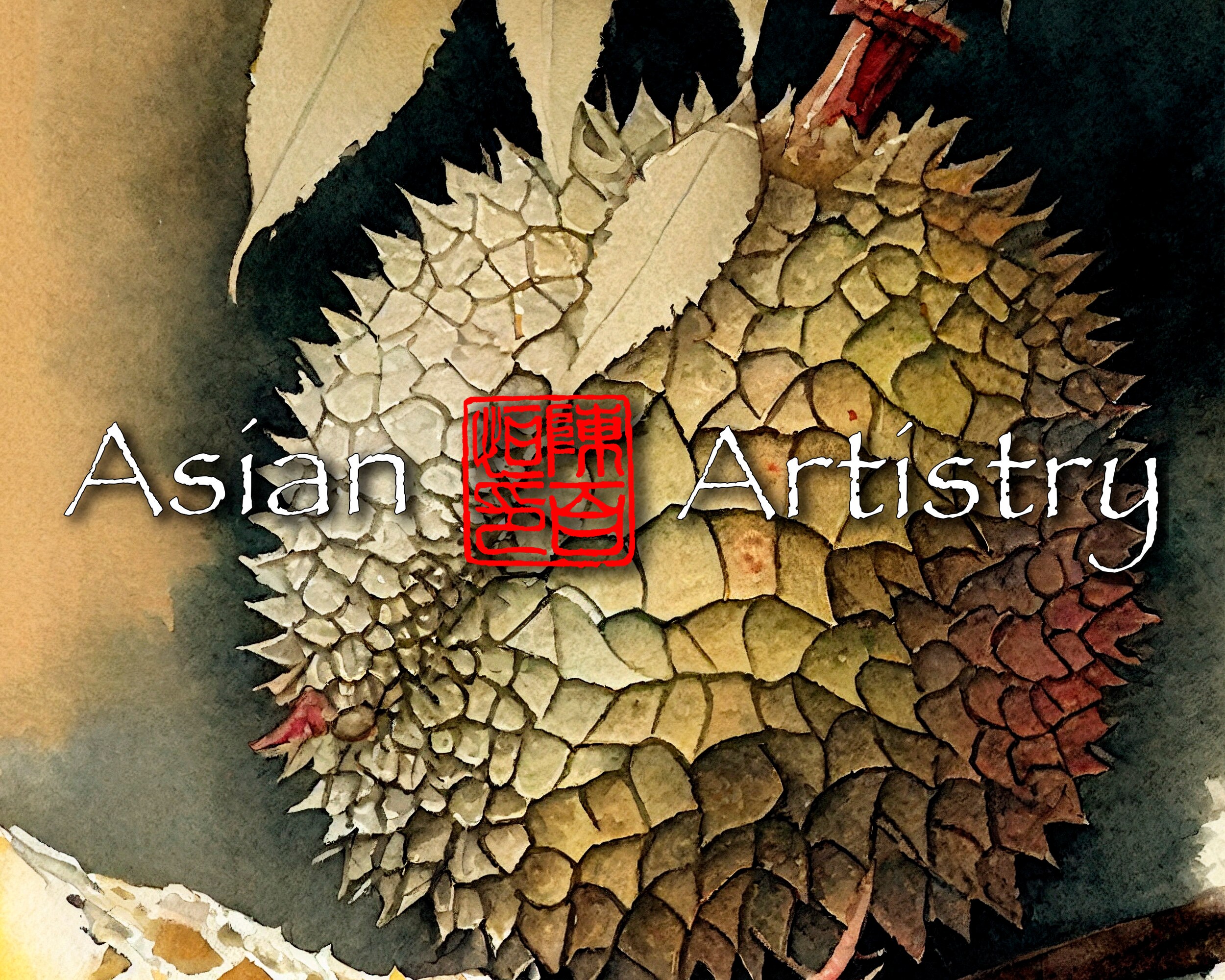 Printable Watercolor Painting Durian Fruit Wall Art Digital Download ...