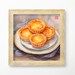 Printable Chinese Watercolor Painting Dim Sum Egg Tarts Daan Tat ...