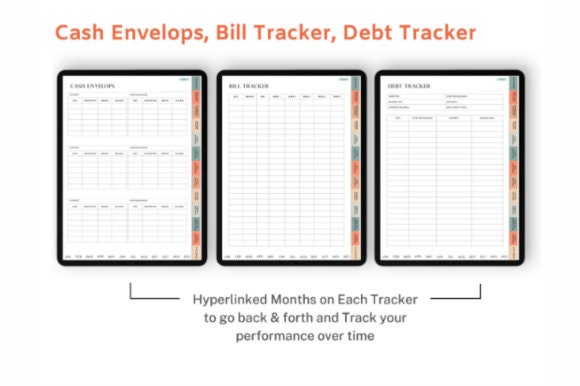 Digital Budget Planner I Monthly By-weekly Budget I Savings Tracker I ...