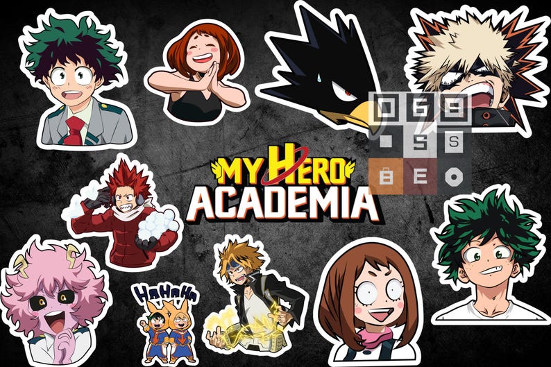 Anime Sticker Design Bundle | Best Anime Stickers in PNG Format | Cute ...