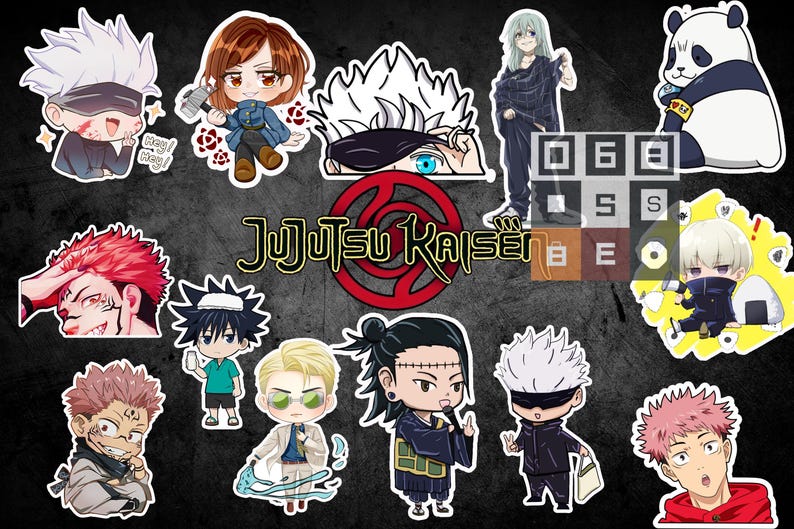 Anime Sticker Design Bundle | Best Anime Stickers in PNG Format | Cute ...