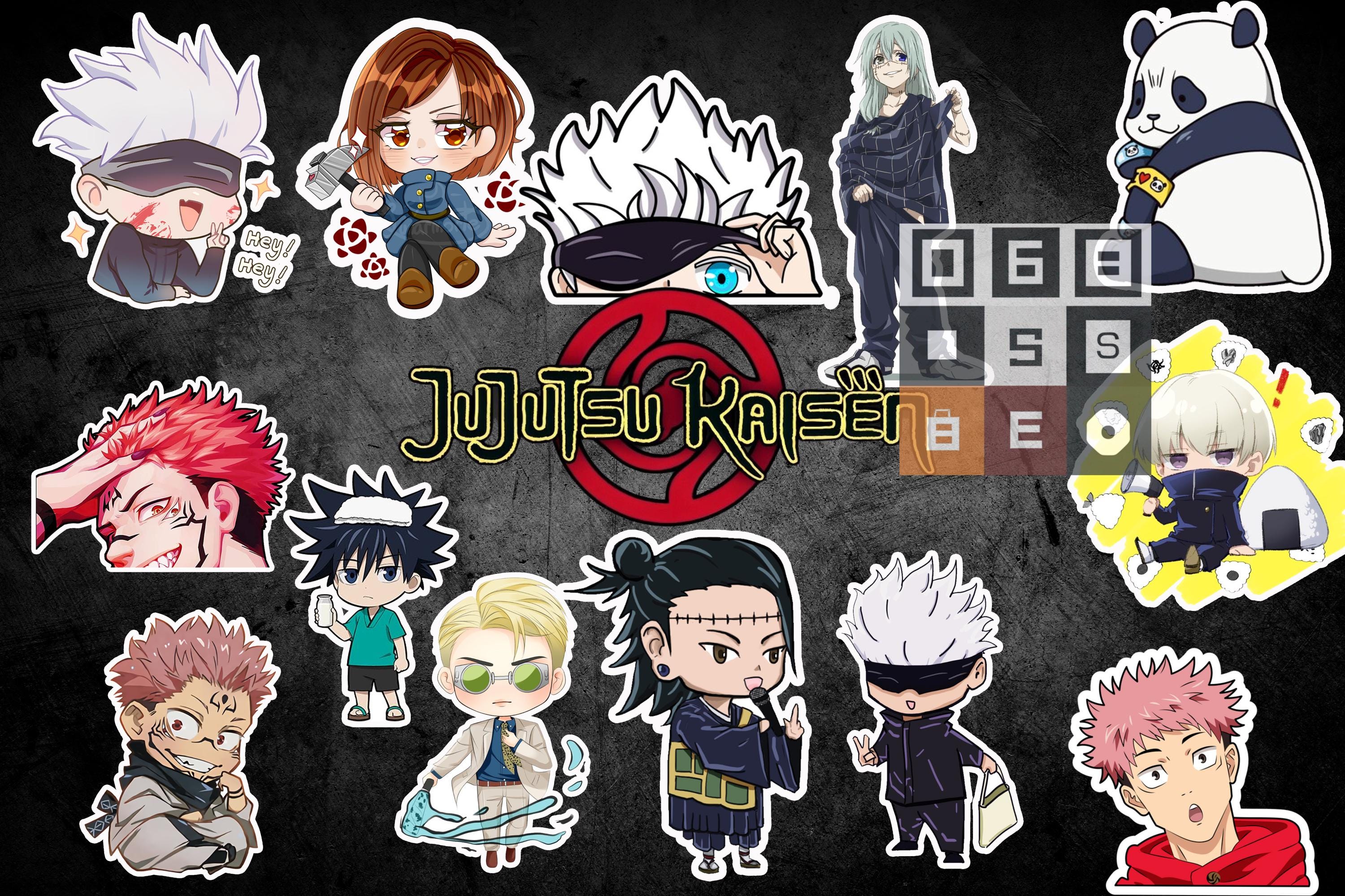 Anime Sticker Design Bundle | Best Anime Stickers in PNG Format | Cute ...