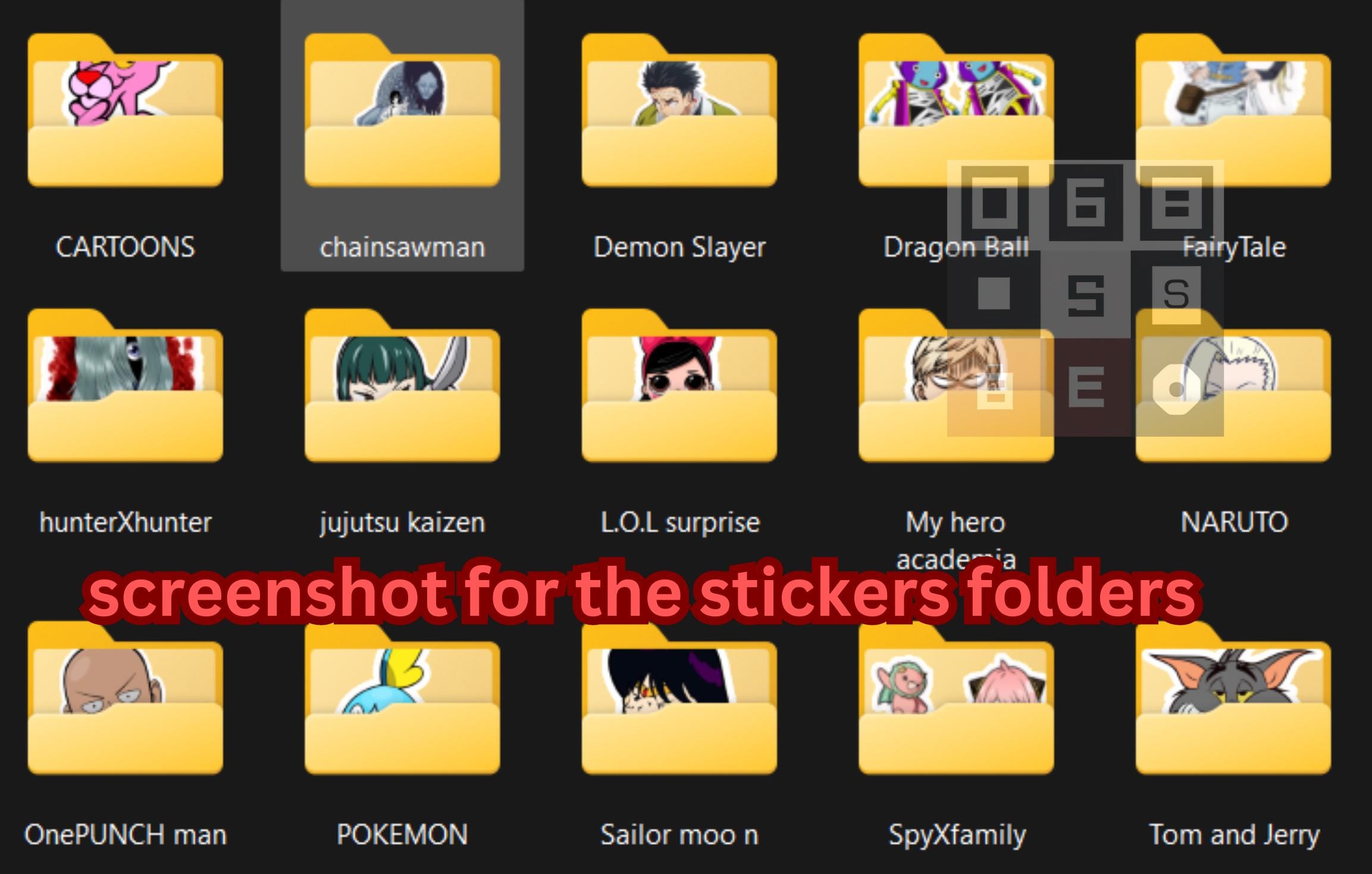 Anime Sticker Design Bundle | Best Anime Stickers in PNG Format | Cute ...