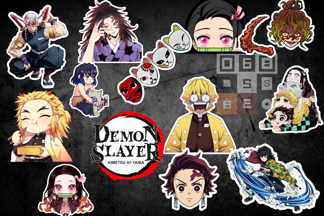 Anime Sticker Design Bundle | Best Anime Stickers in PNG Format | Cute ...