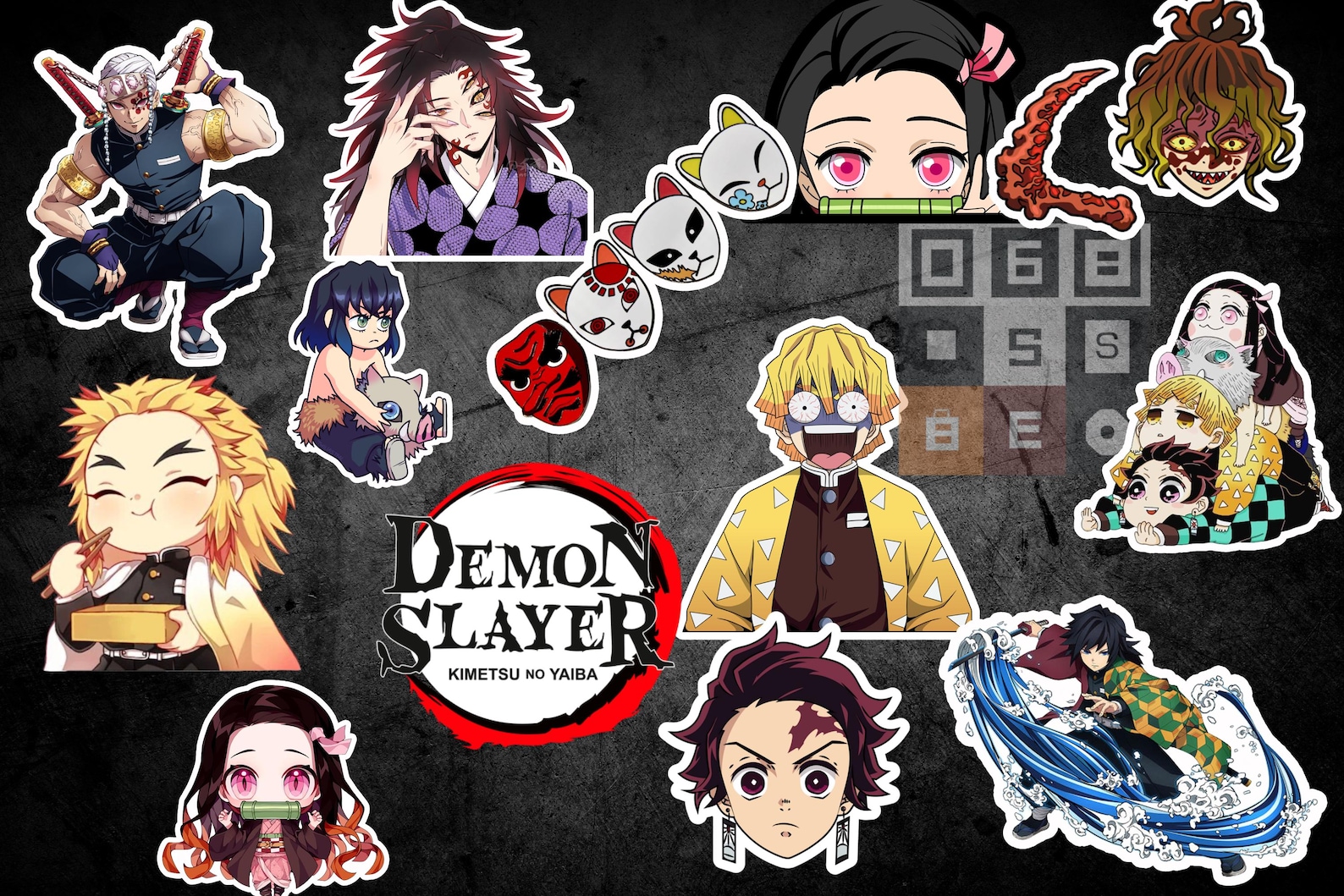 Anime Sticker Design Bundle | Best Anime Stickers in PNG Format | Cute ...