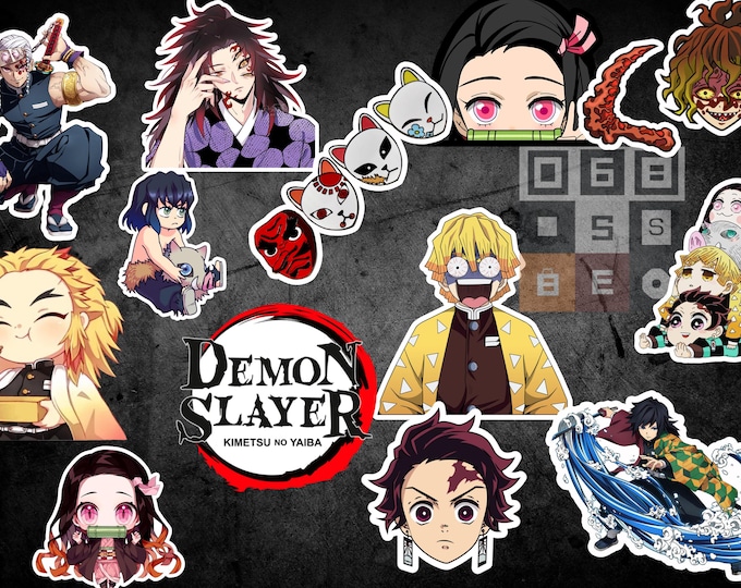 Anime Sticker Design Bundle | Best Anime Stickers in PNG Format | Cute ...
