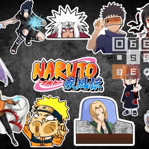 Anime Sticker Design Bundle | Best Anime Stickers in PNG Format | Cute ...