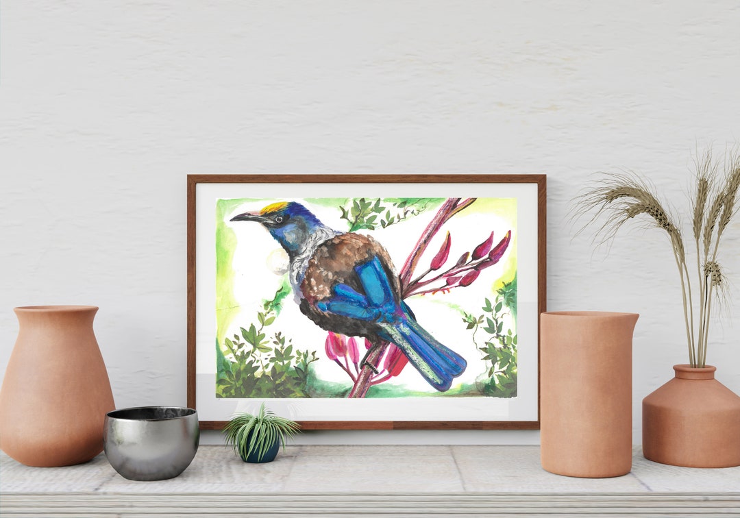 New Zealand Tui Art Digital Download - Etsy