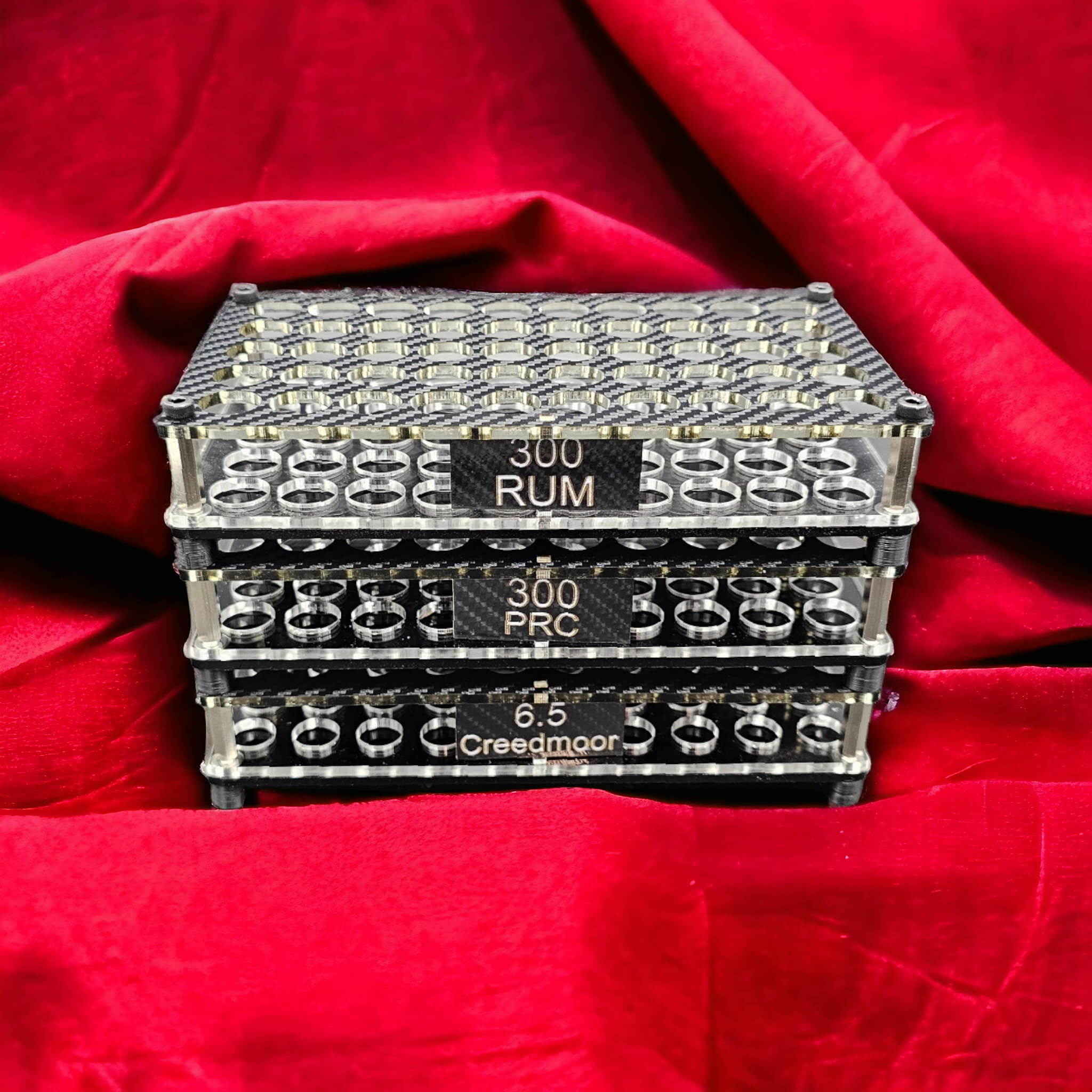 50rd Reloading Tray, Reloading Block, Custom Reloading Tray, Stackable ...