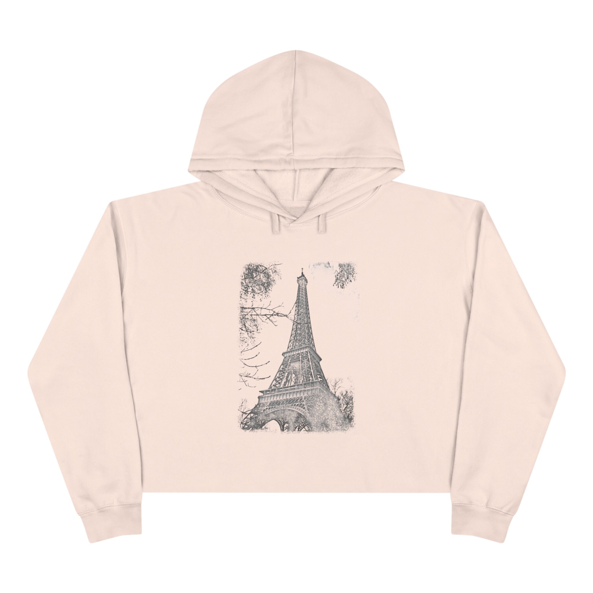 Paris Sweatshirt Eiffel Tower Crop Hoodie, Paris Gifts for Her - Etsy