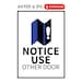 Notice Use Other Door Sign - Printable A4 PDF & JPG - Directional Sign ...