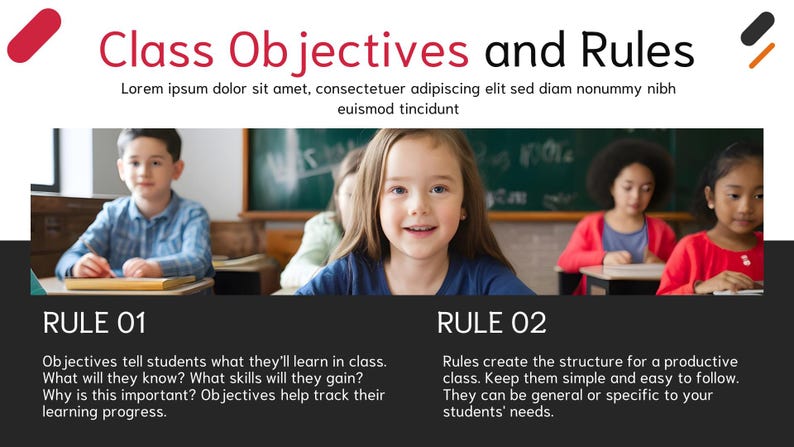 English Class Powerpoint Template - 9 Customizable Slides for Effective ...