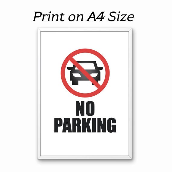 Printable No Parking Sign Uk
