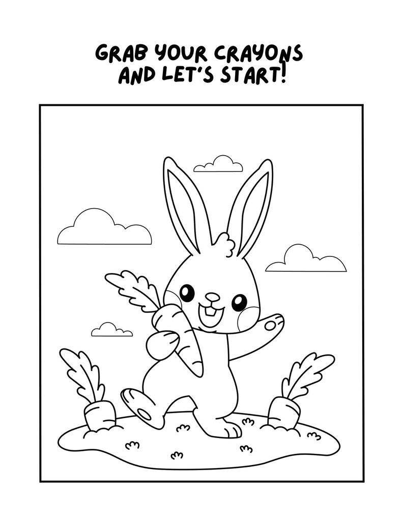 60 Cute Easy Coloring Pages - Simple and Fun Designs for Kids ...