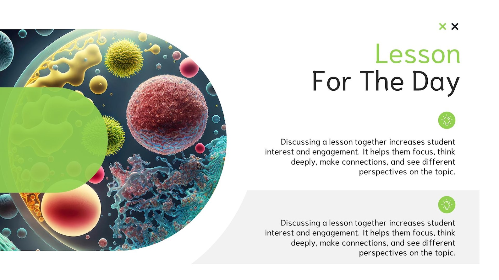Biology Class Powerpoint Template - Fully Editable Lesson Presentation ...