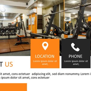 Editable Fitness Business Presentation Powerpoint Template - Download ...