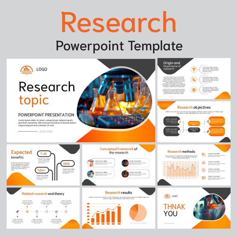Research Powerpoint Presentation Template | Powerpoint Design for ...