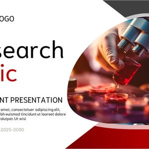 Professional Research Presentation Template - Editable Slides for ...