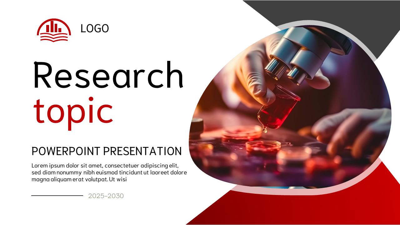 Professional Research Presentation Template - Editable Slides for ...