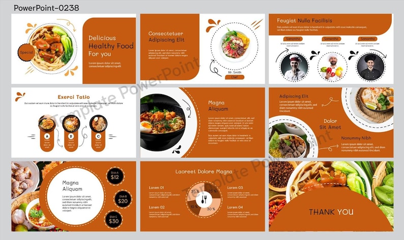 Food Powerpoint Presentation Template | Minimal & Elegant Design ...