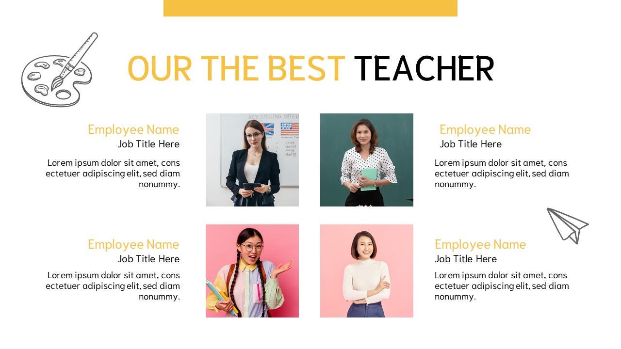 4 Premium Education Powerpoint Templates Bundle 9 Slides per Design for ...