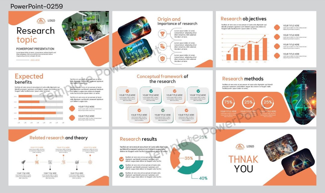 Professional Research Powerpoint Template - Editable Scientific ...