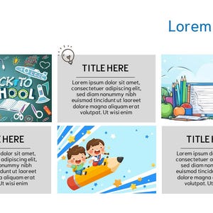 School-themed Educational Powerpoint Template - 9 Editable Slides for ...