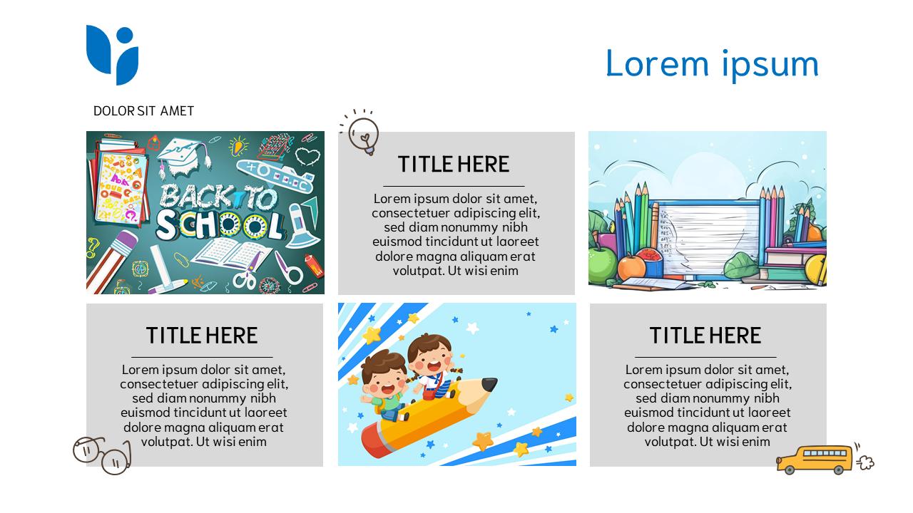 School-themed Educational Powerpoint Template - 9 Editable Slides for ...
