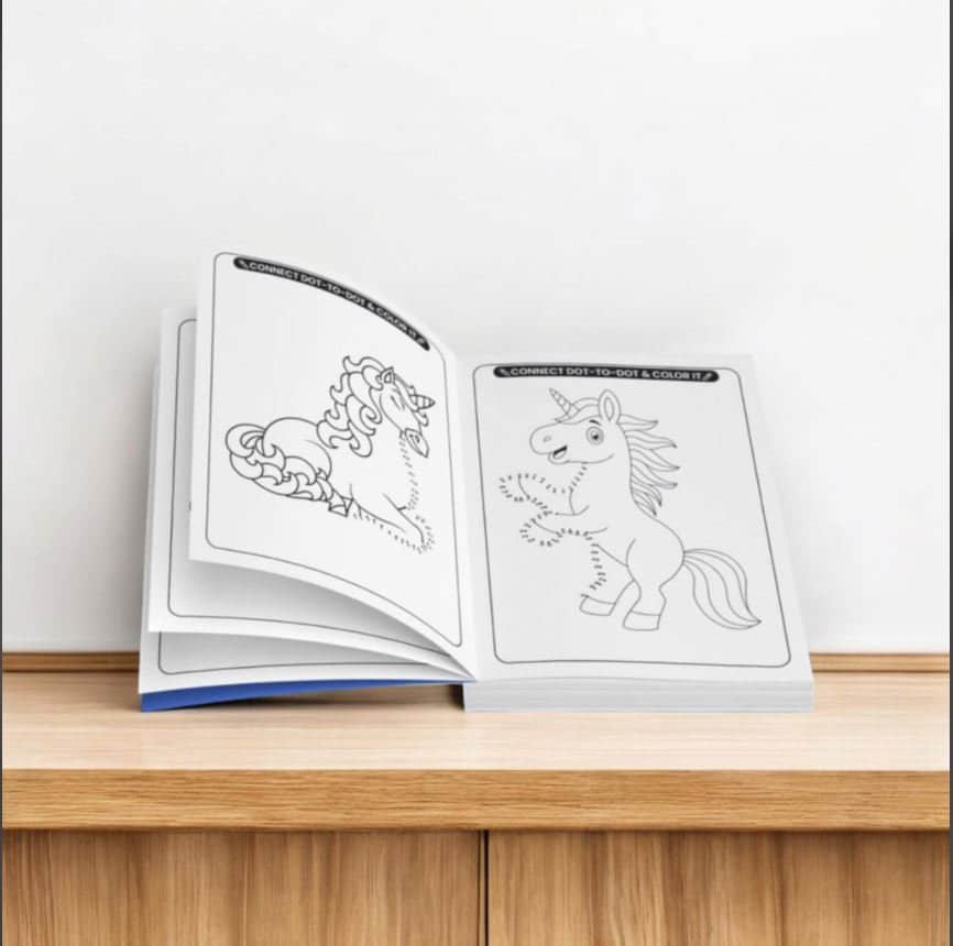90 Unicorn Dot-to-dot Activity Sheets - Fun & Easy Unicorn Connect the ...