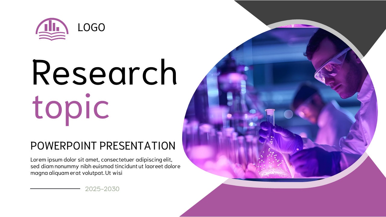 Elegant Scientific Research Powerpoint Presentation Template [9 Slides ...