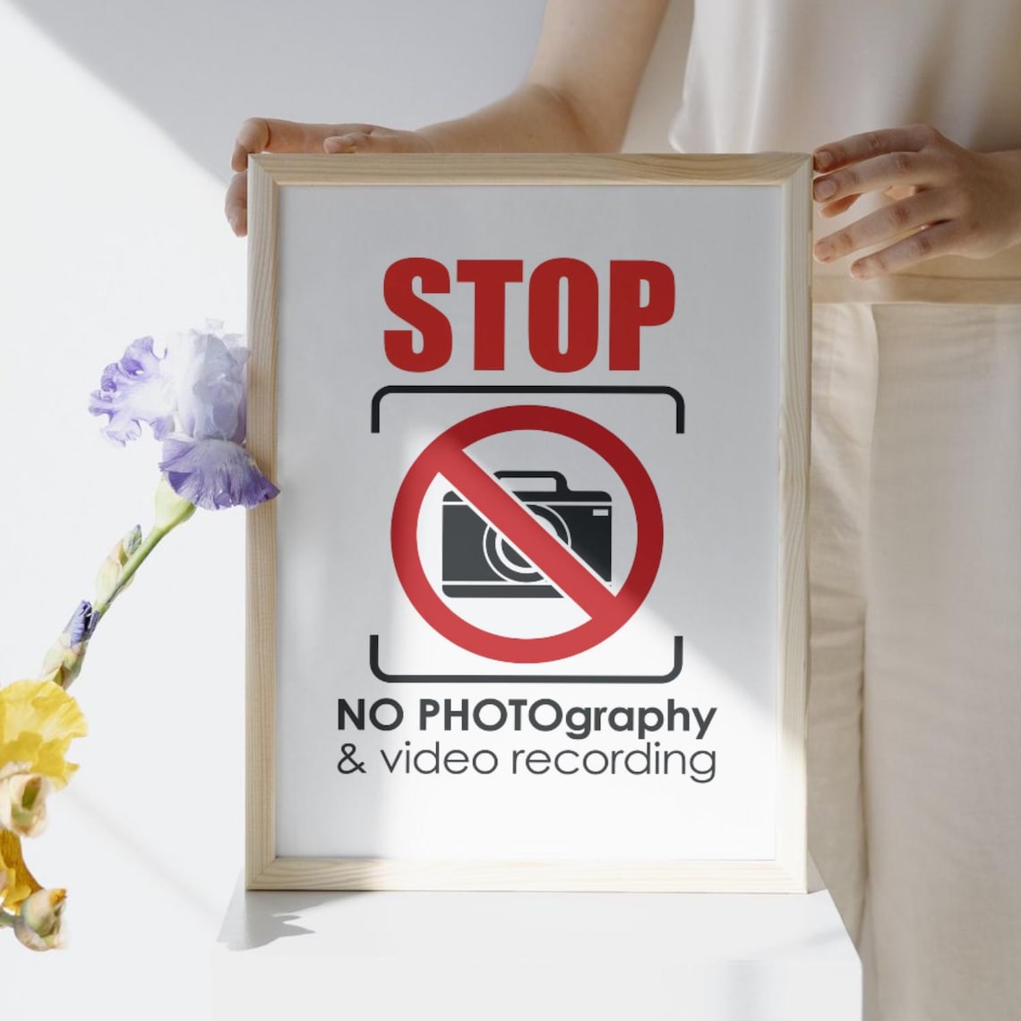 Printable "stop No Photography & Video Recording" Sign - A4 PDF ...