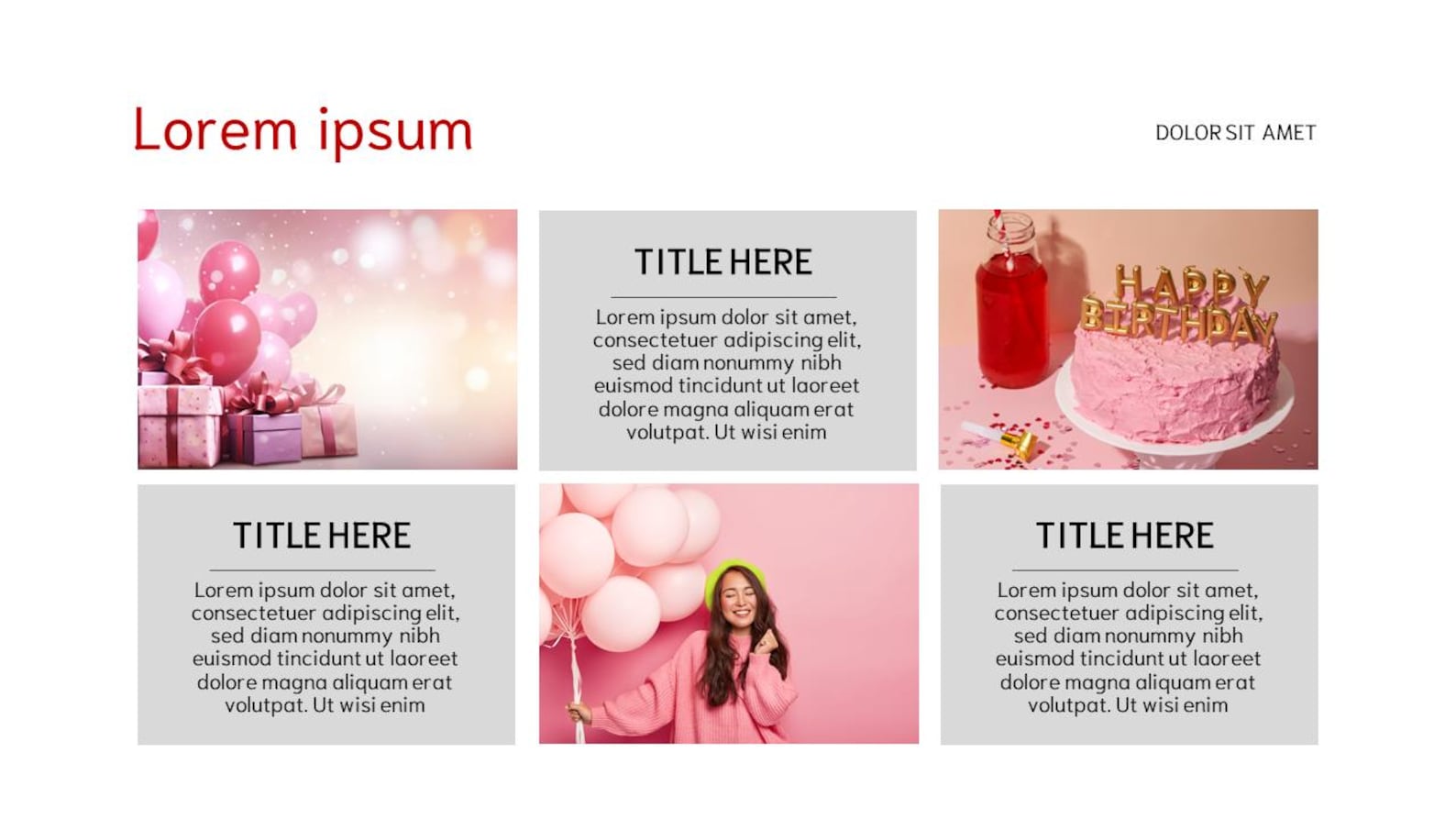 Birthday Celebration Powerpoint - Customizable Slideshow and ...