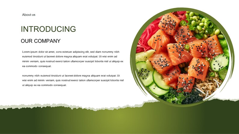 Modern Food Presentation Powerpoint Template Editable Food Business ...