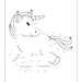 90 Unicorn Dot-to-dot Activity Sheets - Fun & Easy Unicorn Connect the ...