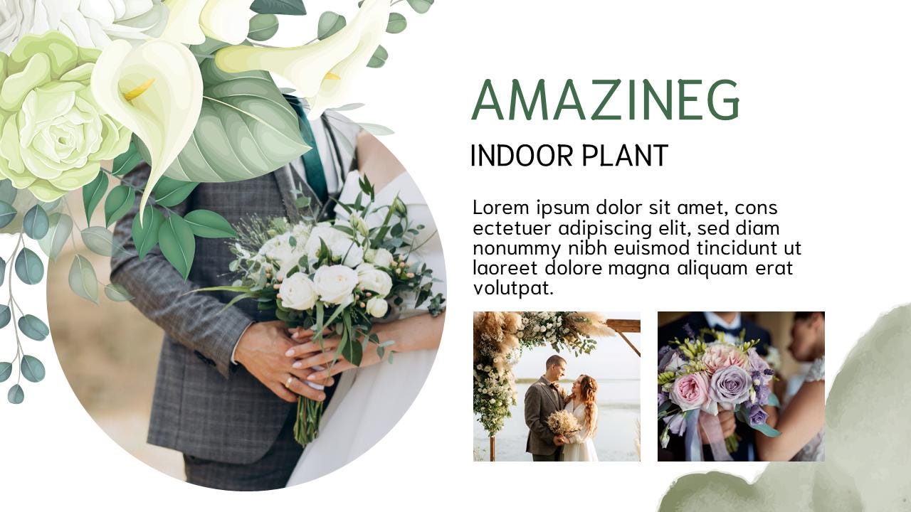 Wedding Slideshow Presentation Editable PPT Powerpoint Template - 9 ...