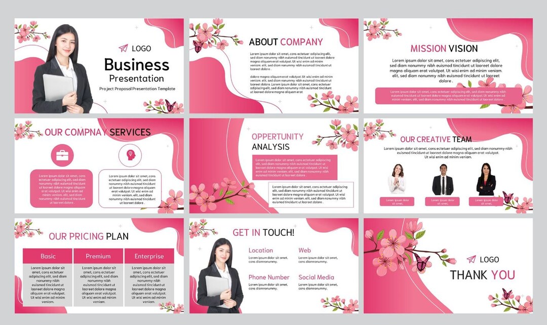 Editable Business/project Powerpoint Template Modern Presentation [9 ...