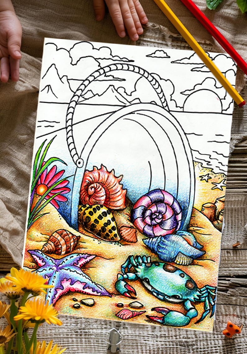 10 Printable Beach and Tropical Coloring Sheets - Underwater & Tropical ...