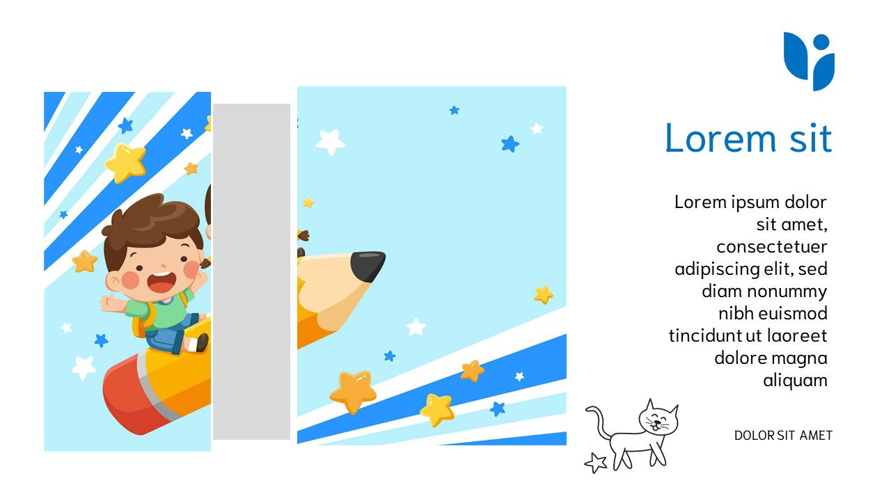 School-themed Educational Powerpoint Template - 9 Editable Slides for ...